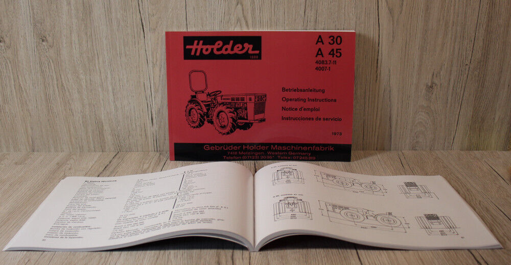 Holder Bedienungsanleitung A30 & A45 | Mehrsprachig