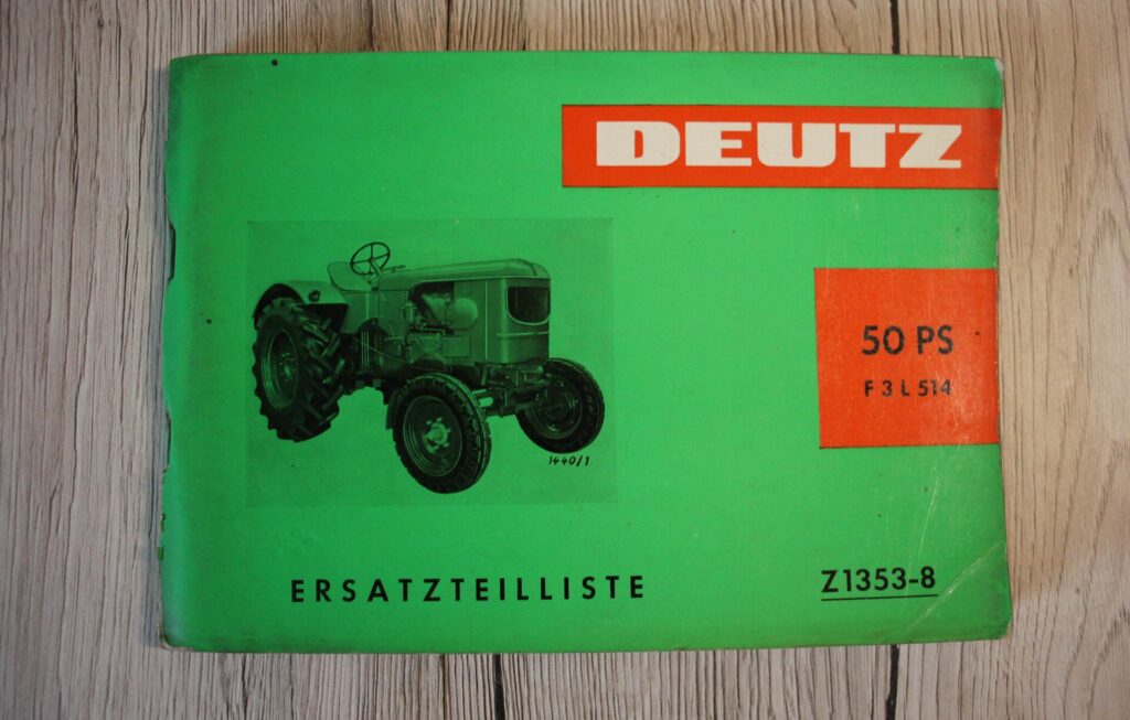Original Ersatzteilliste Deutz F3L514 | Z1353-8